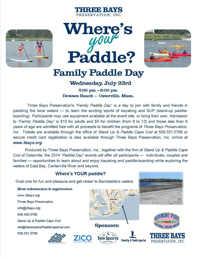 Paddle Events - Stand Up and Paddle Cape Cod | Paddle the Bays